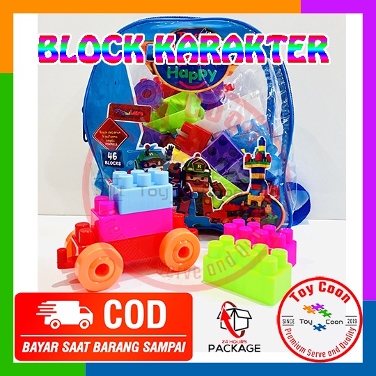 Jual MAINAN ANAK EDUKASIBLOCK TETRIS SUSUN BLOCKS BESAR KEMASAN TAS ...