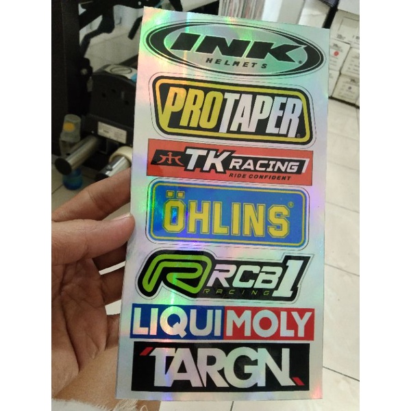 Jual Stiker brand sponsor sticker pack ink protaper hologram | Shopee ...
