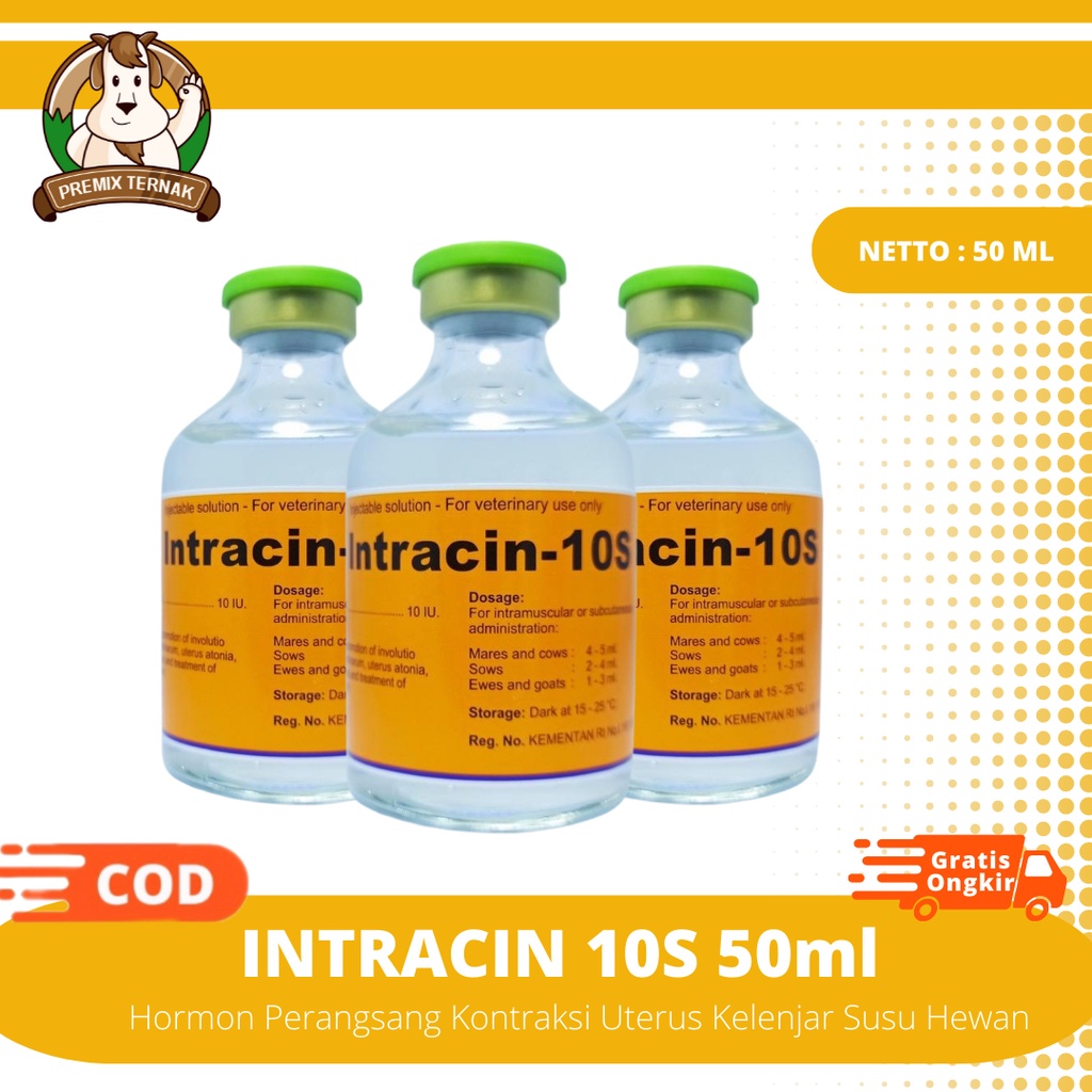 Jual INTRACIN 10S 50ml - Hormon Perangsang Kontraksi Uterus Kelenjar Susu Hewan | Shopee Indonesia