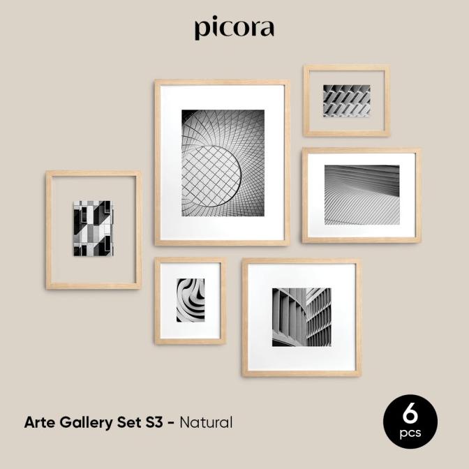 Jual PICORA ARTE Gallery Set S3-Frame Pigura Bingkai Foto Dinding-6pcs ...