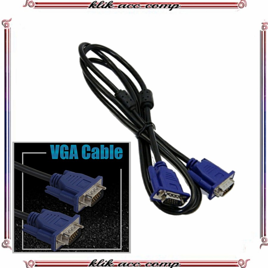 Jual Kabel vga 1,5 Meter / Vga kabel 1,5 Meter | Shopee Indonesia