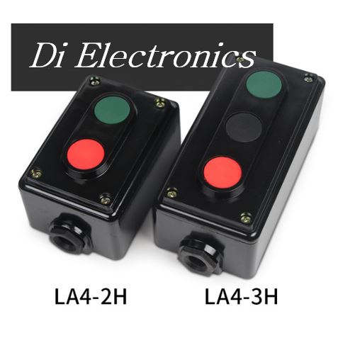 Jual LA4-2H 3H Kotak Remote Control Box Momentary Push Button Switch ...