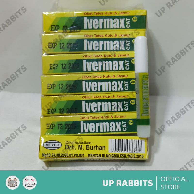 Jual IVERMAX obat tetes KUTU JAMUR SCABIES DEMODEX KUCING / btm / meyer ...