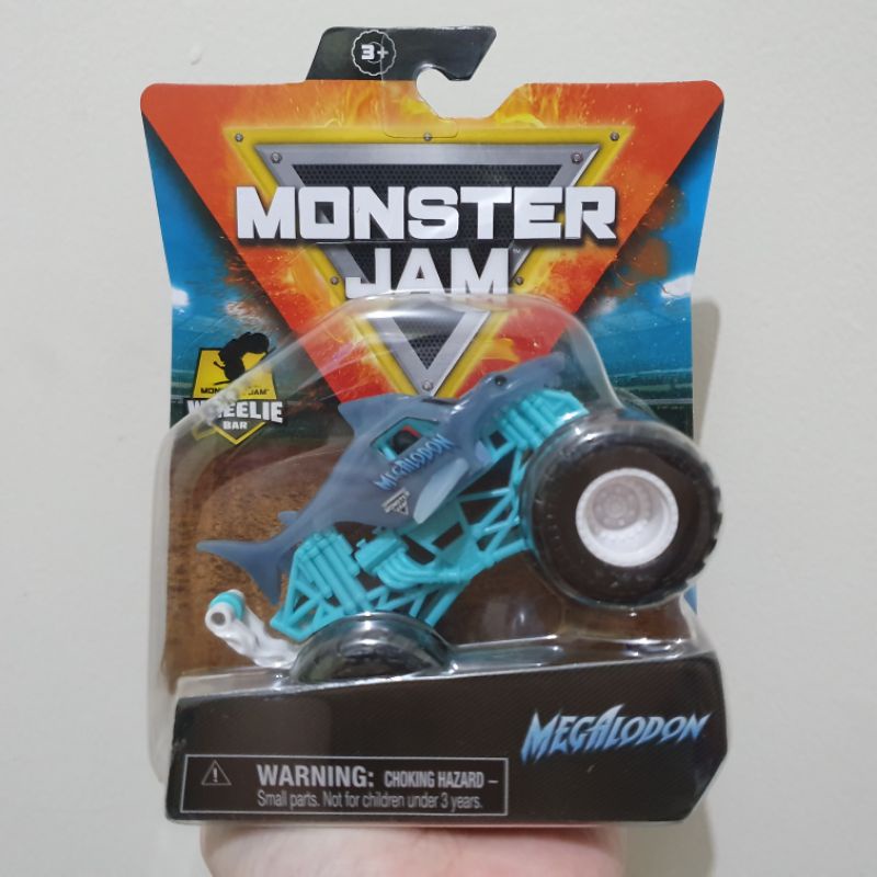 Jual die cast spin master monster jam megalodon include wheelie bar ...