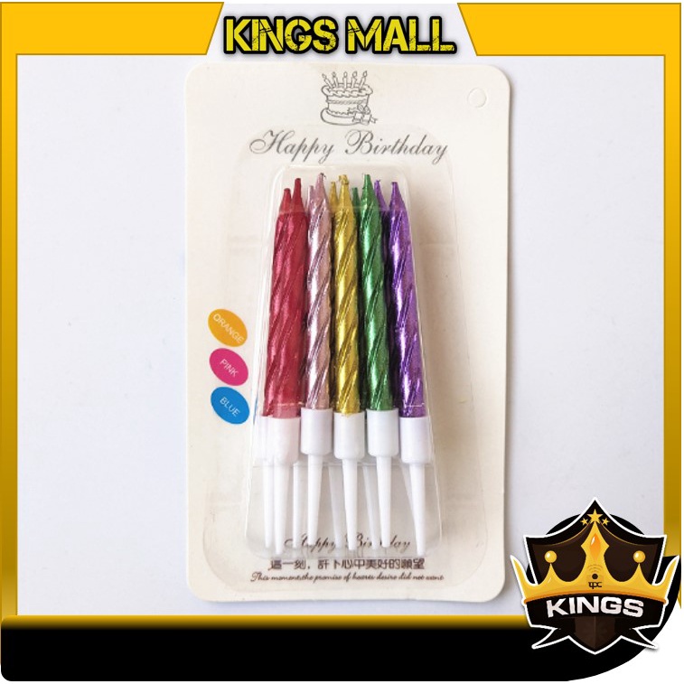 Jual KINGS - Li5552 Lilin Ulang Tahun 10 Pcs / Lilin Birthday / 10 in 1 ...