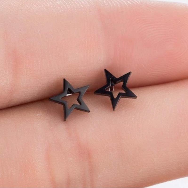 Jual Anting Tusuk Mini Hitam Korea Stainless Stud Korea Fashion ...