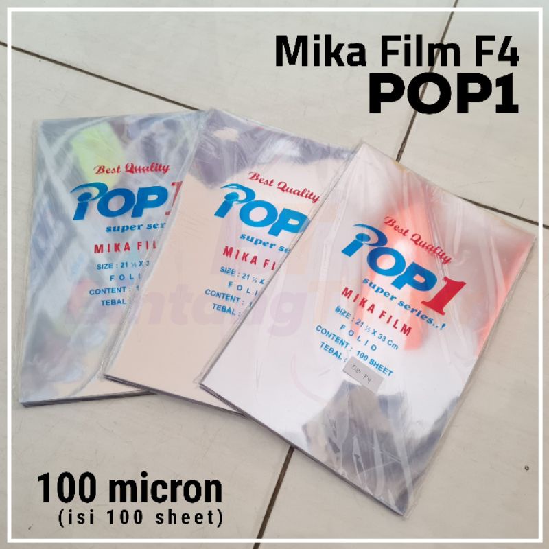 Jual Mika Film F4 (Folio) POP1 tebal 100 micron | Shopee Indonesia