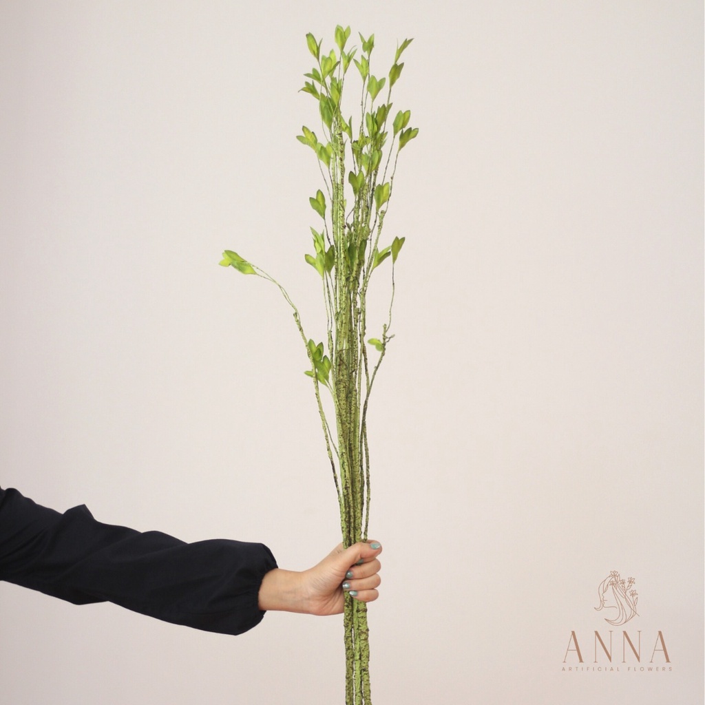 Jual Daun Ranting Hijau Panjang Artificial Daun Hias Tanaman Dekorasi ...