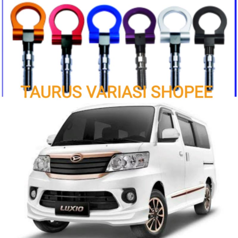 Jual Towing Hook bumper Depan Derek Mobil DAIHATSU LUXIO warna hitam ...