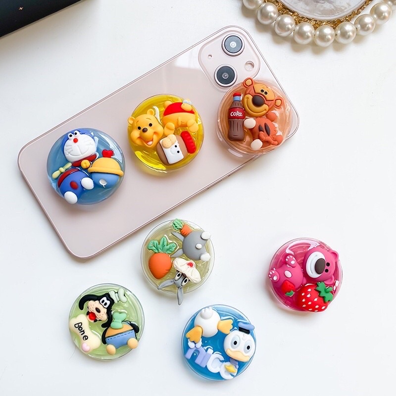 Jual POP SOCKET PHONE POP GRIP 3D KARAKTER LUCU Doraemon Lotso Pooh Tiger READYSTOCK | Shopee ...