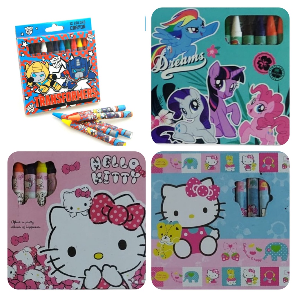 Jual Krayon Transformers, Hello Kitty, My Little Pony Krayon / Crayon ...