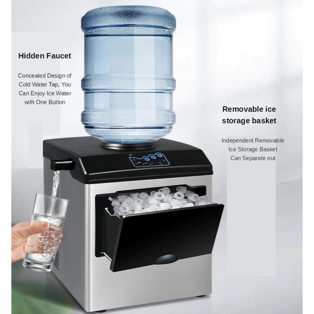 Jual Hicon HZB 25BF Mesin 25 BF Pembuat Es Batu Ice Cube Maker Es Batu ...