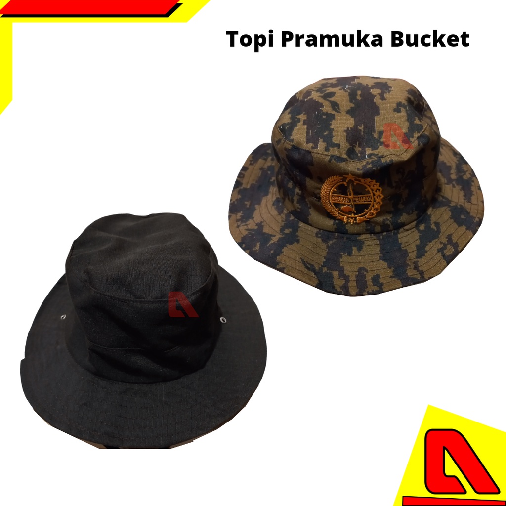 Jual Topi Rimba Pramuka Bucket Hat Lapangan Cokelat | Shopee Indonesia