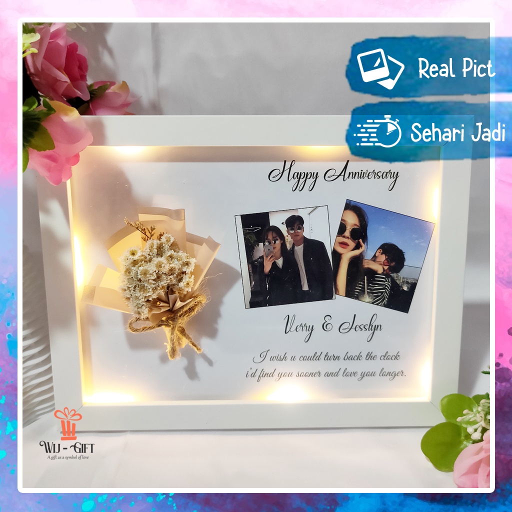 Jual Dried Flower Frame Murah Hadiah Bingkai Foto Bunga Cocok Untuk ...