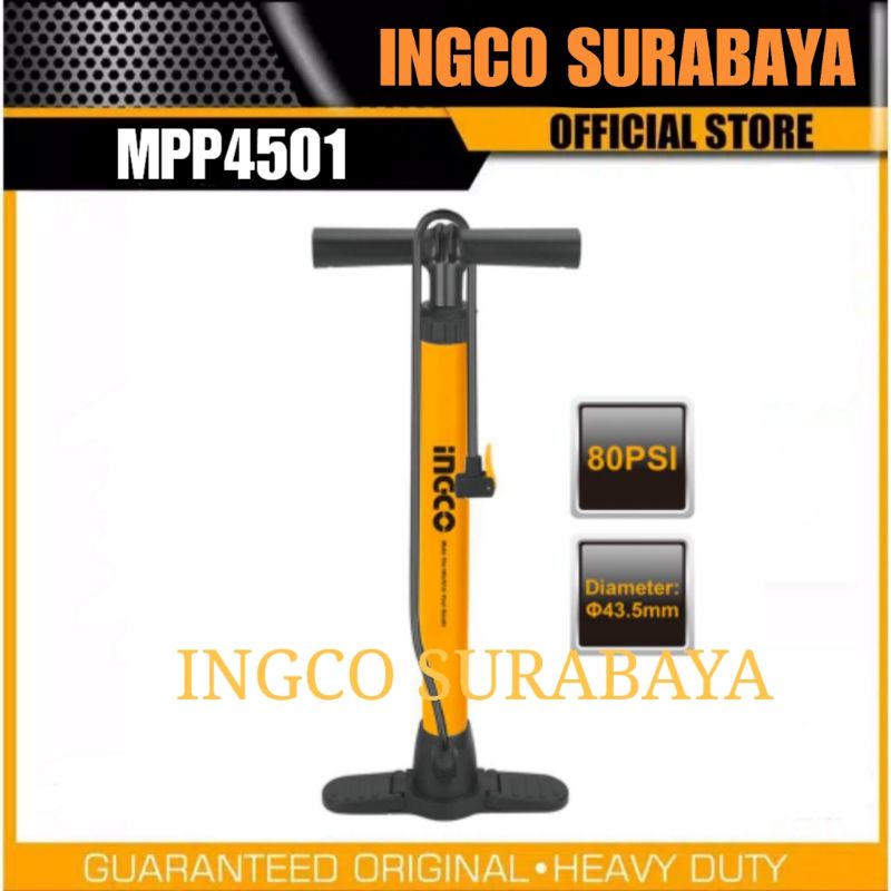 Jual INGCO MPP4501 HAND PUMP 50CM POMPA ANGIN MANUAL TANGAN BAN SEPEDA ...
