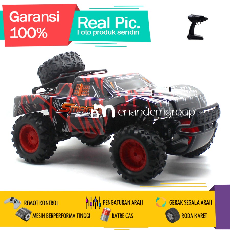 Jual Remote Control Mobil Monster Jeep Off Road Ukuran Besar RC ...