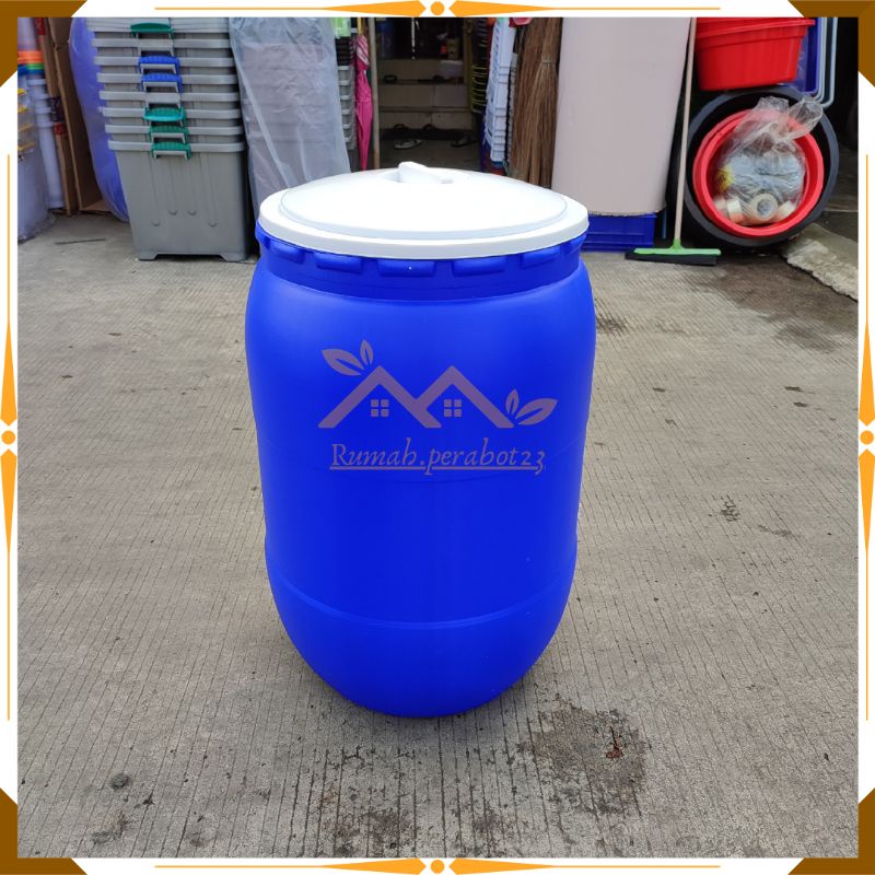 Jual Green Leaf Tong Air 60 90 120 150 180 230 Liter Tong Air Bulat Gendut Tong Air + Kran ...