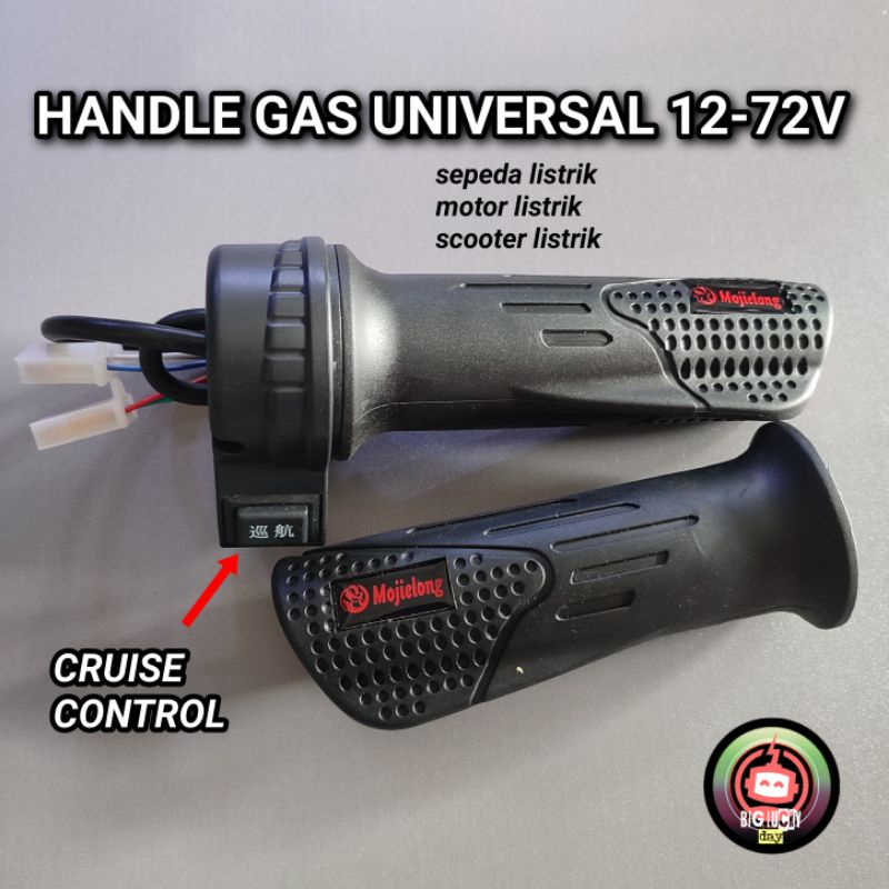 Jual HANDLE GAS TOMBOL CRUISE CONTROL UNIVERSAL 12V-72V SEPEDA LISTRIK ...