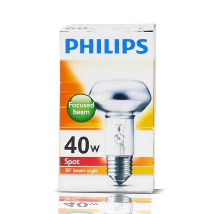 Jual PHILIPS SPOT NR63 40W 60W Watt Light SUPERLUX / Lampu Pijar PANAS E27 Kuning REPTIL Etalase ...