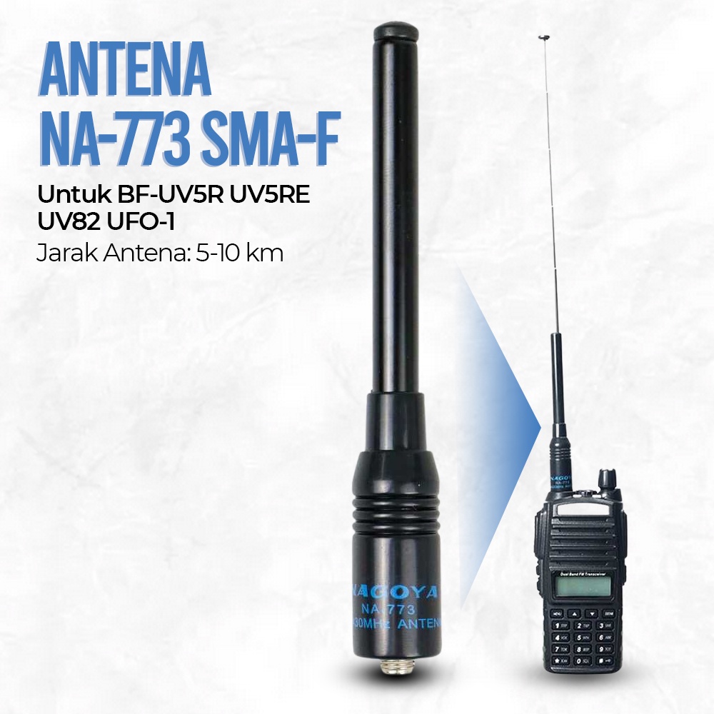 Jual [ COD ] - Antena NAGOYA HT Baofeng Walkie Talkie NA-773 SMA-F for Taffware Pofung Baofeng ...
