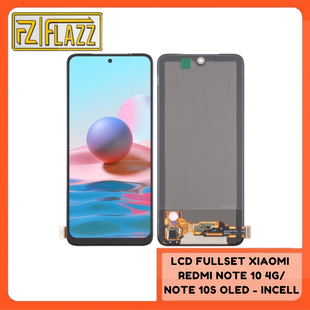 Jual LCD XIAOMI REDMI NOTE 10 4G NOTE 10S FULLSET ORIGINAL OLED - INCELL BLACK | Shopee Indonesia