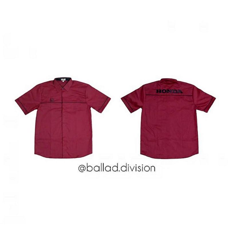 Jual SERAGAM HONDA MERAH MARUN MODEL PRIA | Shopee Indonesia