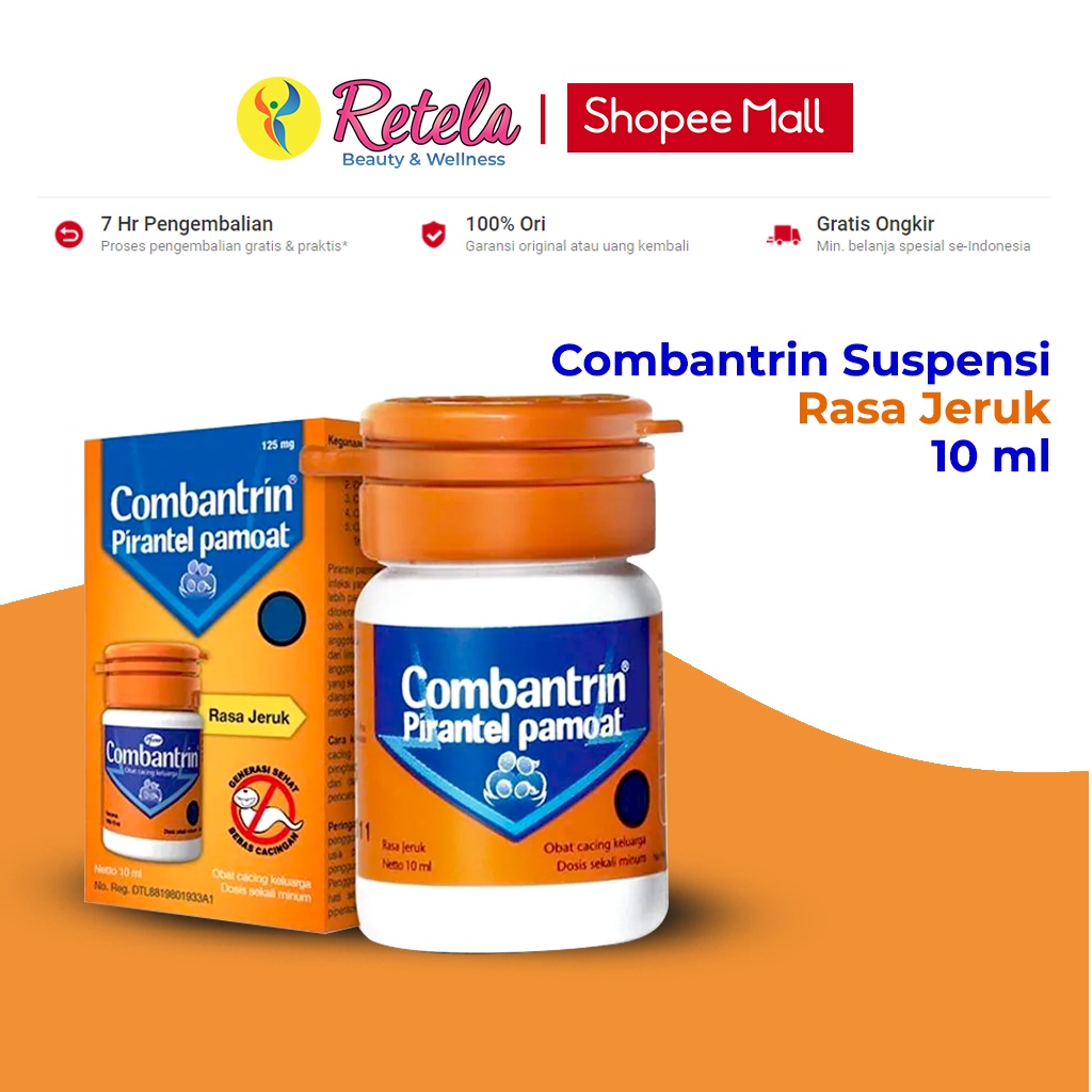 Jual Combantrin Suspensi Rasa Jeruk 10ml / Combantrin Tablet / Cair ...