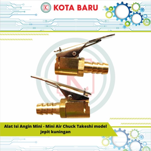 Jual Alat Isi Angin Mini Air Chuck Takeshi model jepit kuningan ...
