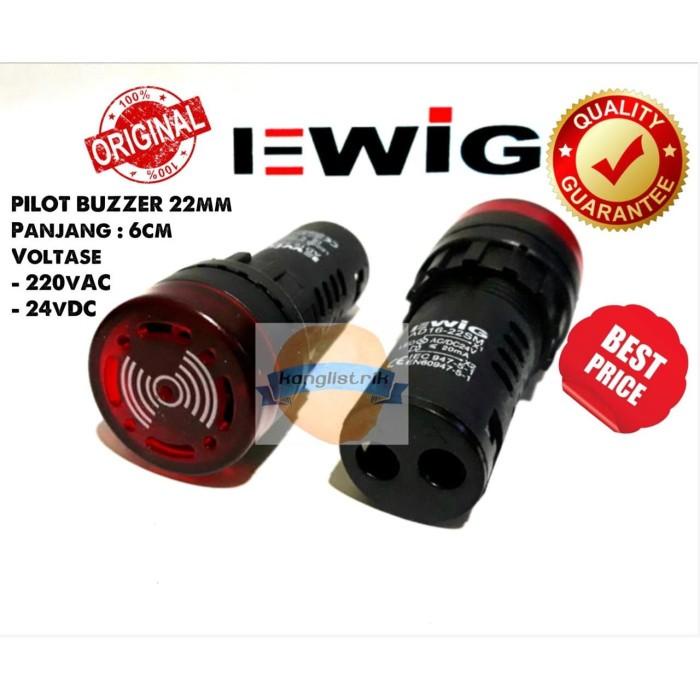 Jual Listrik Pilot Lamp Buzzer Led 22Mm 220Vac 24Vdc Merk Ewig | Shopee ...