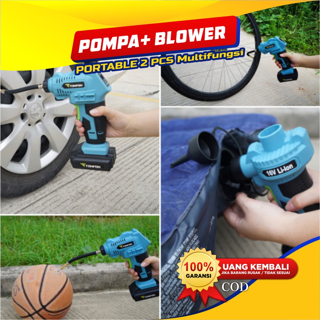 Jual Pompa Mobil dan Blower Electric Portable Pump 16V Pompa Mobil ...