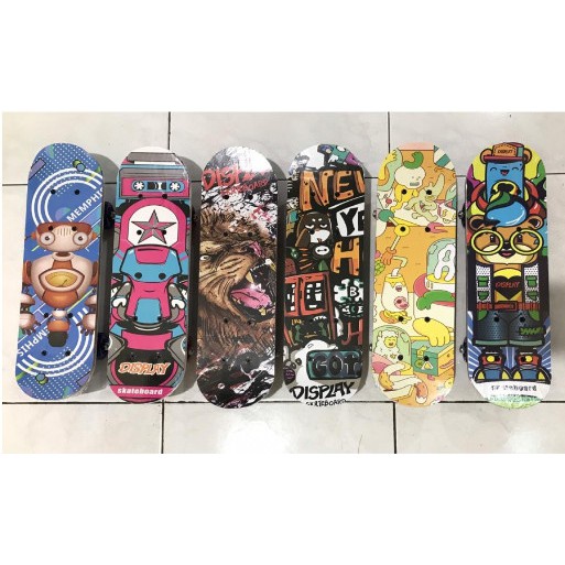 Jual SKATE BOARD SKATEBOARD KAYU FULL SET RODA PVC / ANAK PAPAN ...