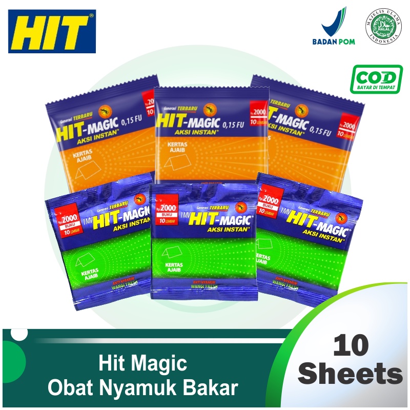 Jual 3PCS - Hit Magic Instant Action - Obat Nyamuk Bakar | Shopee Indonesia