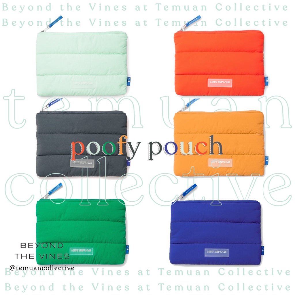Jual Beyond the Vines Poofy Pouch - BTV Padded Nylon Clutch Bag ...