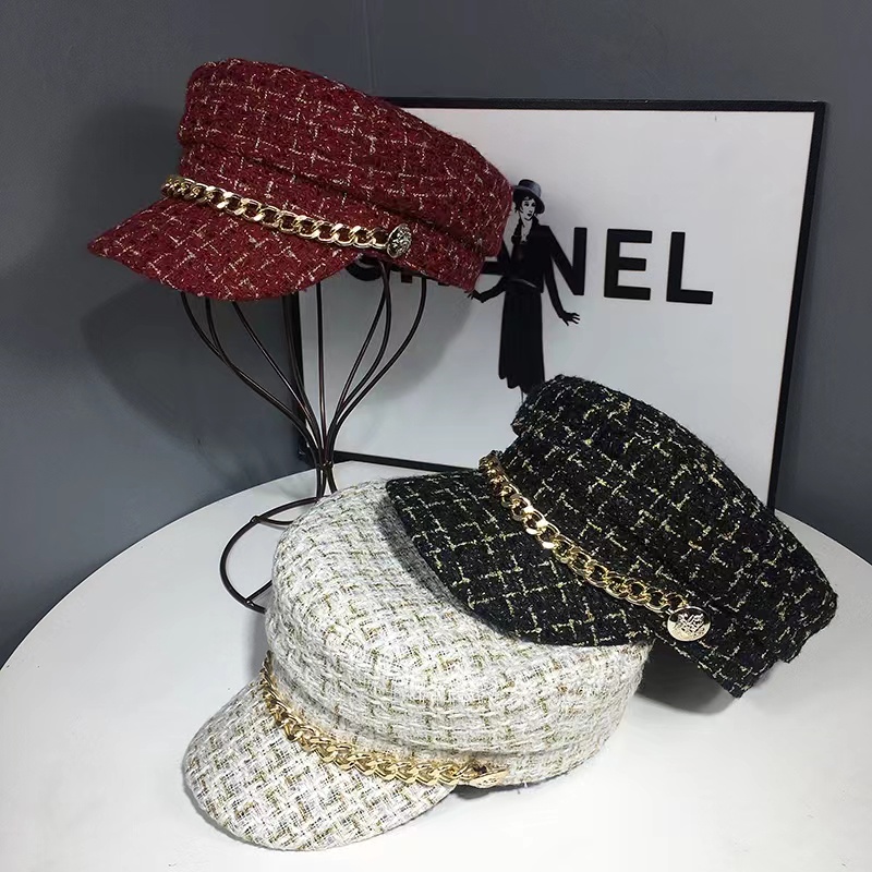 Jual [Bayar Di Tempat] Topi Baret Oktagonal Gaya Retro Untuk Wanita ...