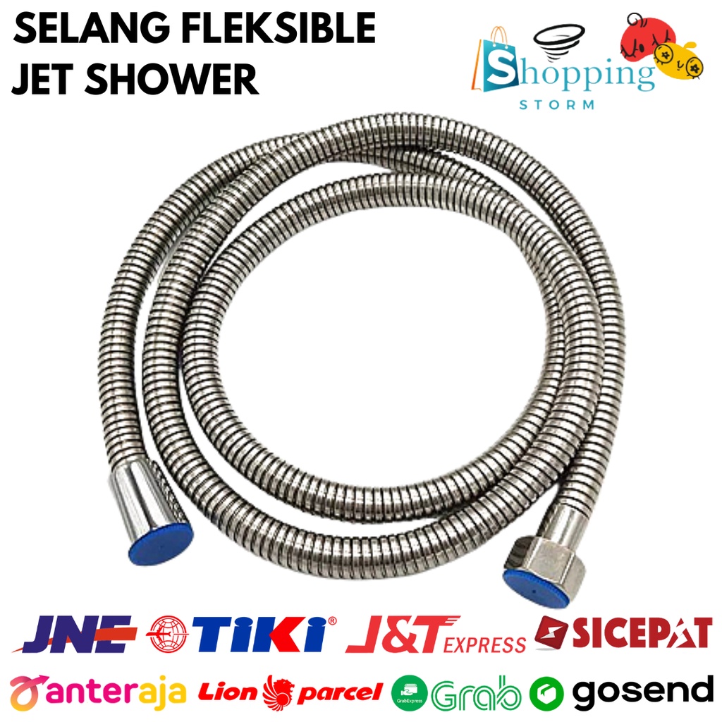 Jual Selang Shower Fleksible 150cm Selang Hose Fleksibel Selang Jet ...