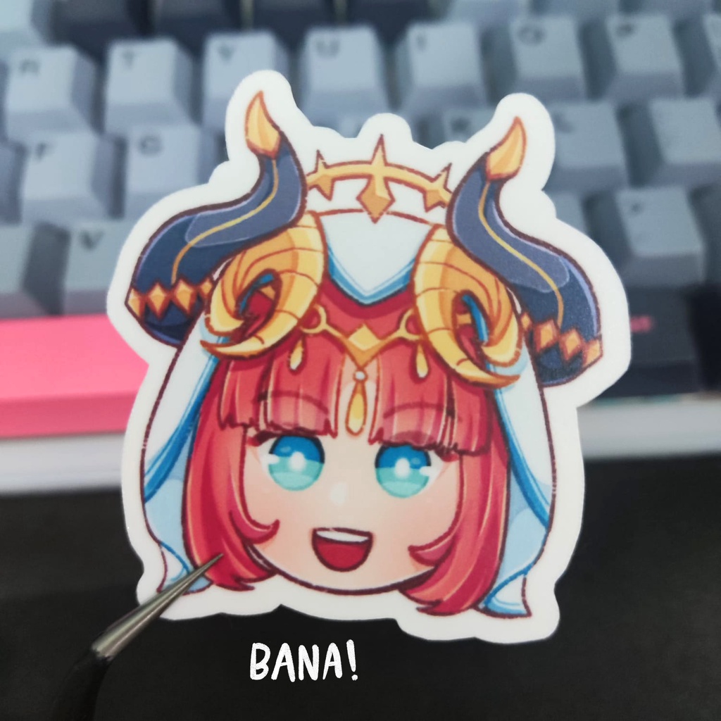 Jual Stiker NILOU Genshin Impact Sticker Vinyl Waterproof Bijian | BANA ...