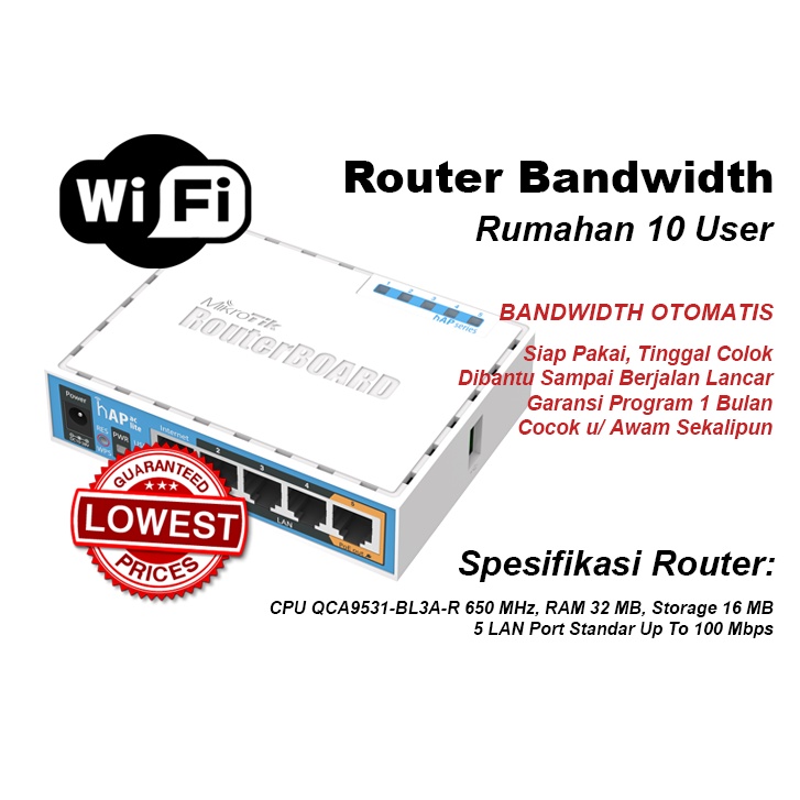 Jual Router Pengatur Banwidth Otomatis Cocock u/ Kantor, Sekolah ...