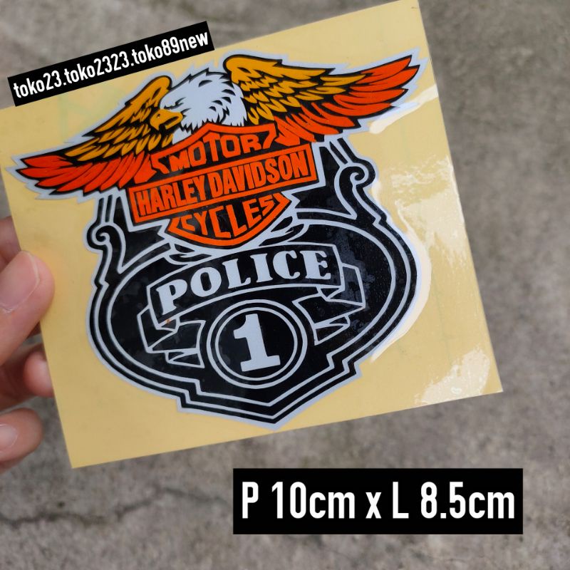 Jual stiker motor cutting stiker harley Davidson stiker police 1 ...