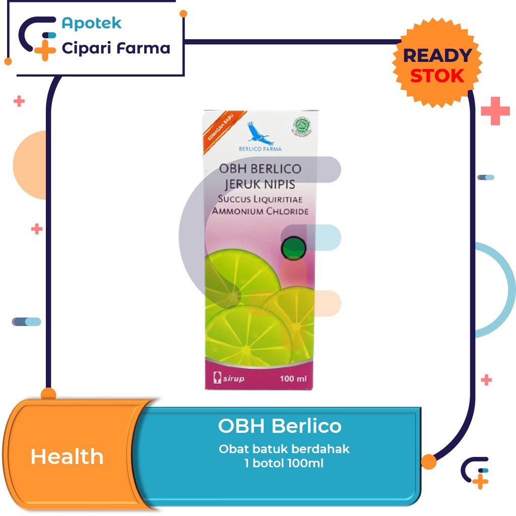 Jual OBH Berlico Jeruk Nipis Sirup Obat Batuk Berdahak 100ml | Shopee ...
