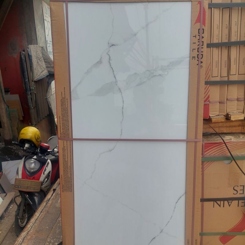 Jual GRANIT MURAH GARUDA 60X120 CARRARA WHITE | Shopee Indonesia