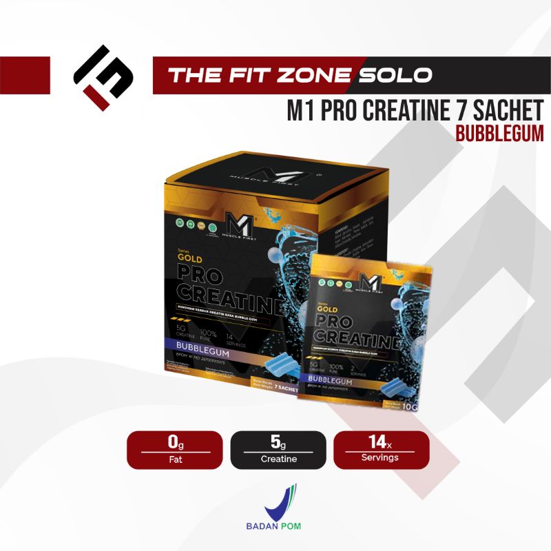Jual M1 Muscle First Pro Creatine 7 Sachet 14 Serving M1 Creatine ...