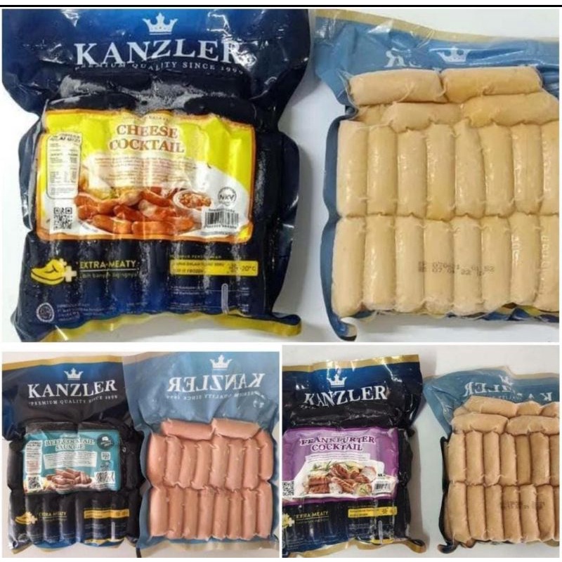 Jual Kanzler beef cocktail chesee 500 gram sosis premium kanzler ...