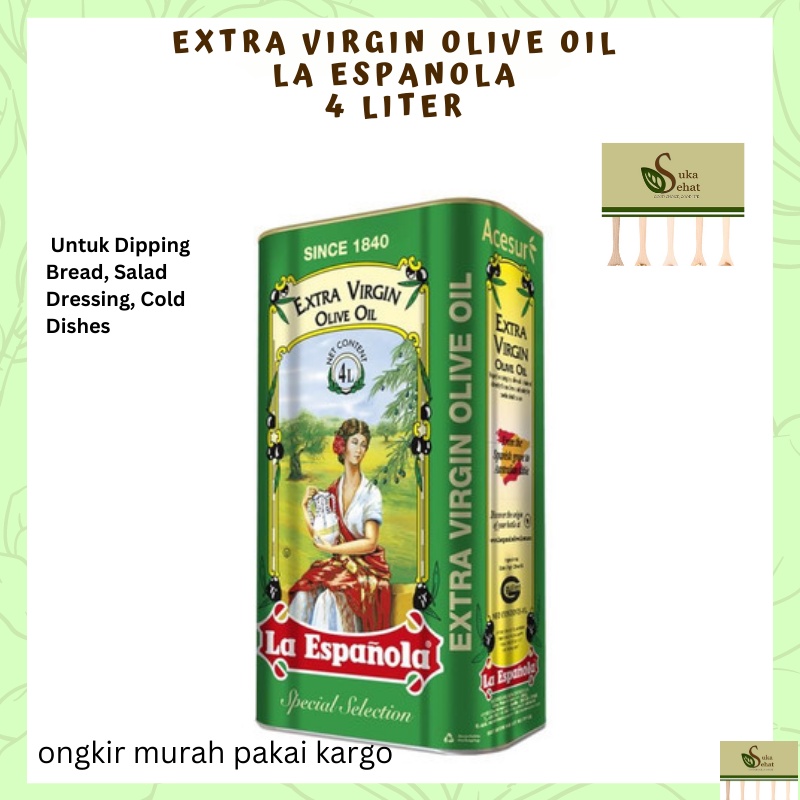 Jual Extra Virgin Olive Oil La Espanola 4 liter Pomace Olive Oil La Espanola Murah HORECA ...