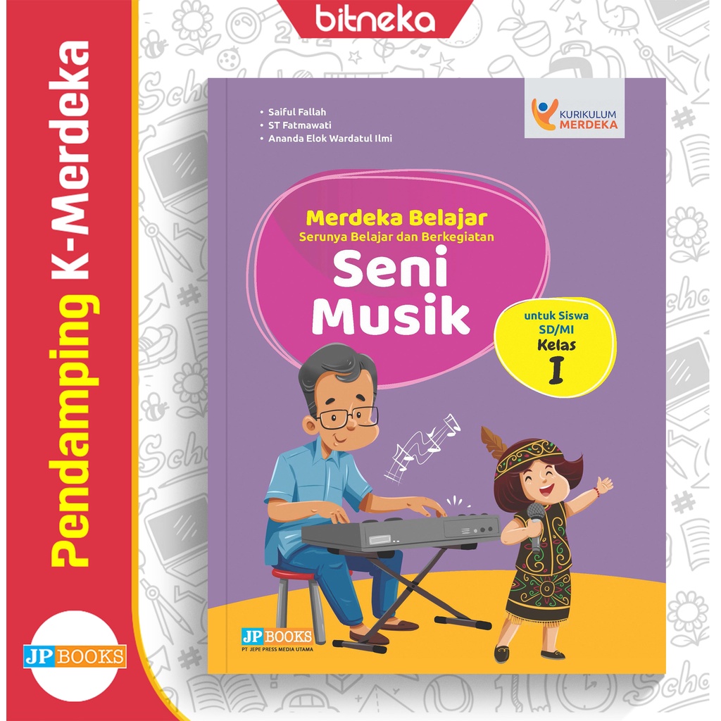 Jual Buku Teks Pendamping Seni Musik SD/MI Kelas 1 Kurikulum Merdeka - JPBOOKS | Shopee Indonesia