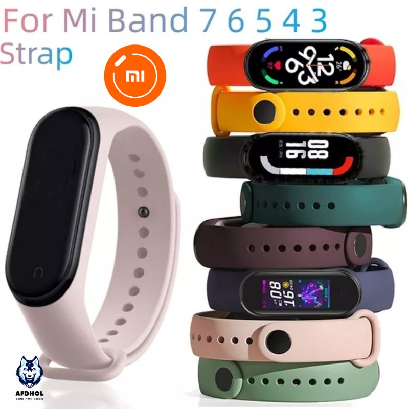 Jual STRAP TALI SILICONE XIAOMI MI BAND 7 6 5 4 3 GELANG SMARTBAND SILICON SILIKON RUBBER KARET ...