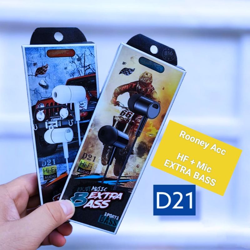 Jual HANDSET HEADSET MUSIC DAN MIC L29 D21 SUPER BASS EXTRA BASS HF ...