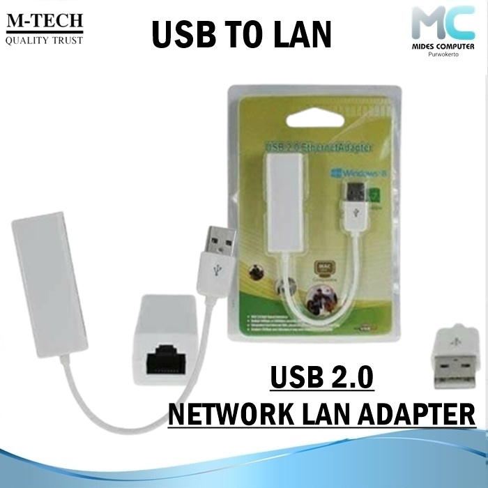 Jual USB LAN Adapter / Converter USB to LAN / USB To Ethernet RJ45 ...