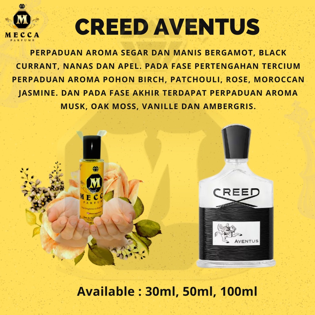 Jual CREED AVENTUS BY MECCA PARFUME (BUY 1 GET 1 FREE PARFUM RANDOM ...