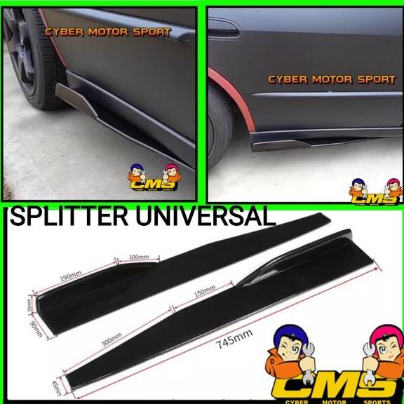 Jual Body Kit Wide Body Lips Bumper Depan Dan Side Skirt Universal ...