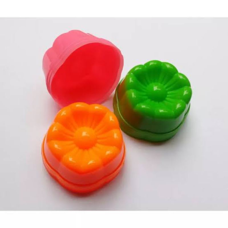 Jual COD [12 PCS] Cetakan Plastik Apem/ Puding/ Bolu Kukus/Cetakan Kue ...